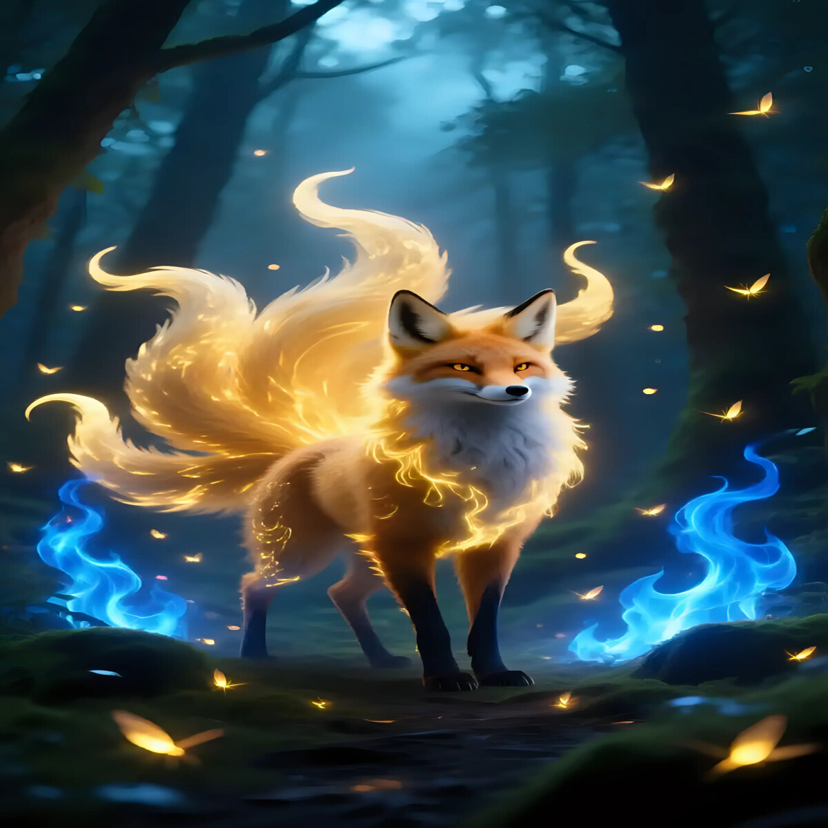 Enchanted Forest Spirits: Dragon & Fox