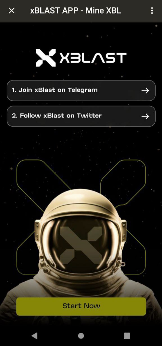 xBlast app | Mine XBL for free on Blast inside Telegram. Early adopters phase.