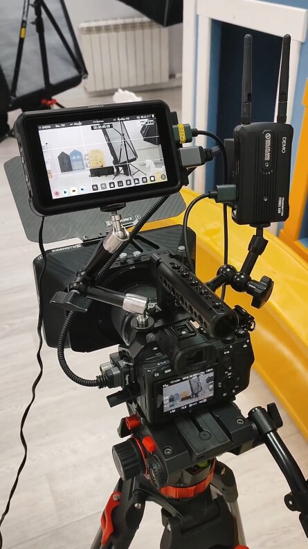 Advertising shooting setup