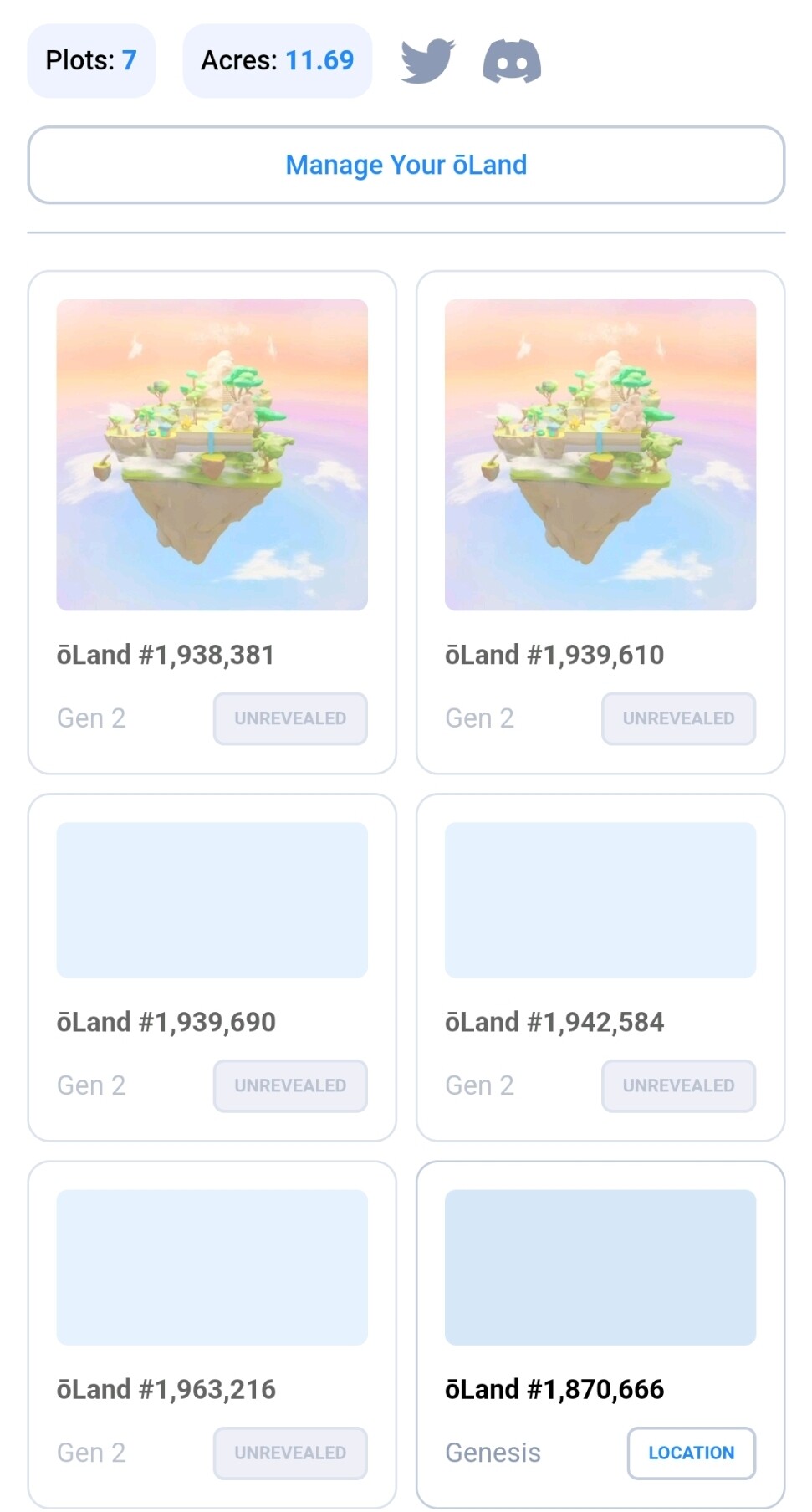 Overline Network NFT Land - A mysterious world is floating above you