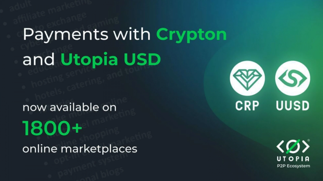 Crypton coin (CRP) and Utopia USD stablecoin (UUSD) is accepted by Over ...