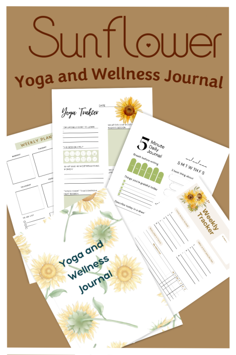 Sunflower Yoga and Wellness Journal: Cultivating Mindfulness and Joy