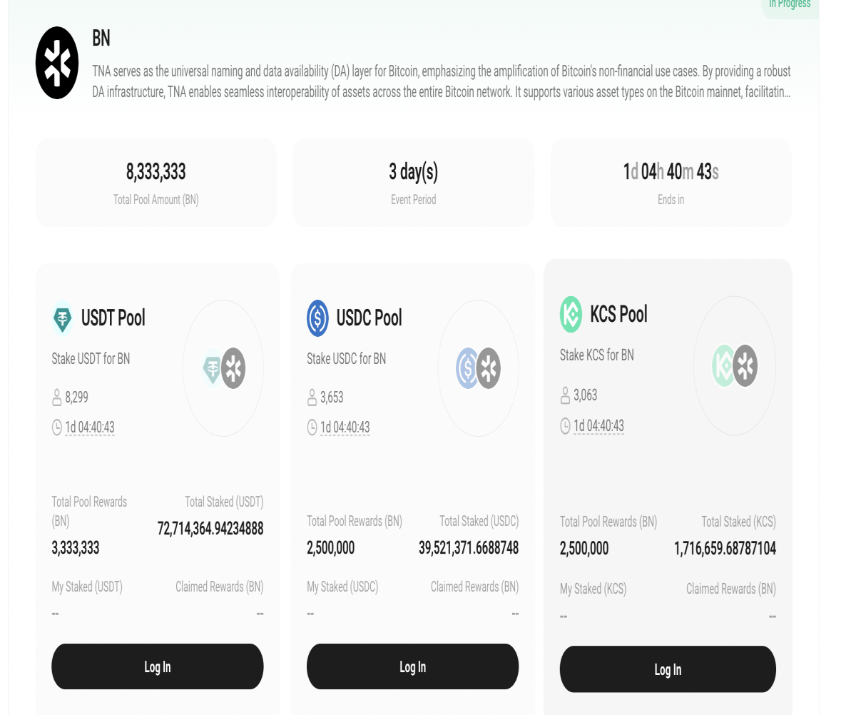 TNA (BN) Launches as the First Stake-to-Farm Airdrop Project on KuCoin ...