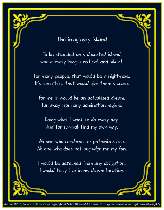 KiBLS Poetry - The imaginary island