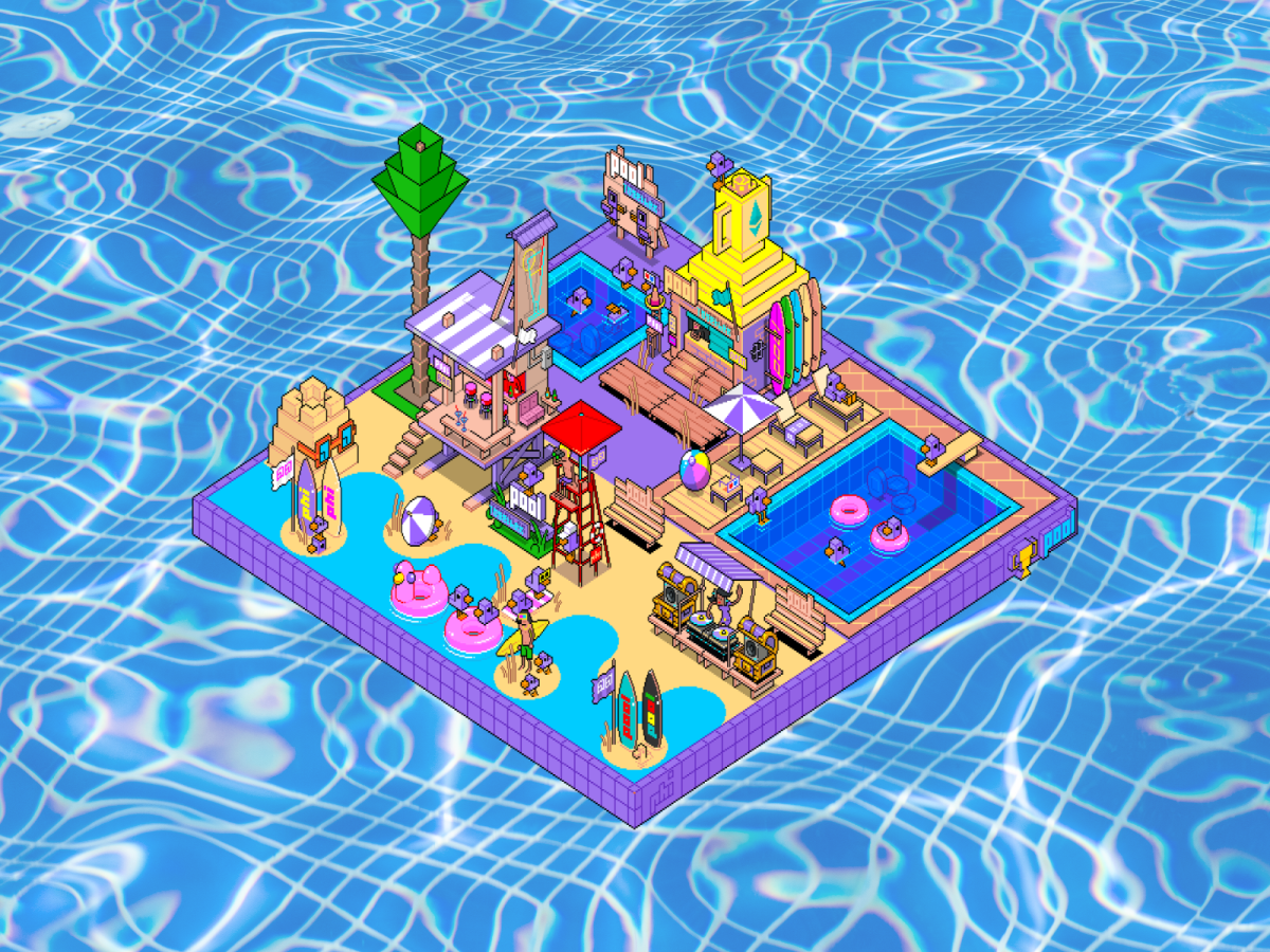 A Pixelated Pool Party in the Metaverse