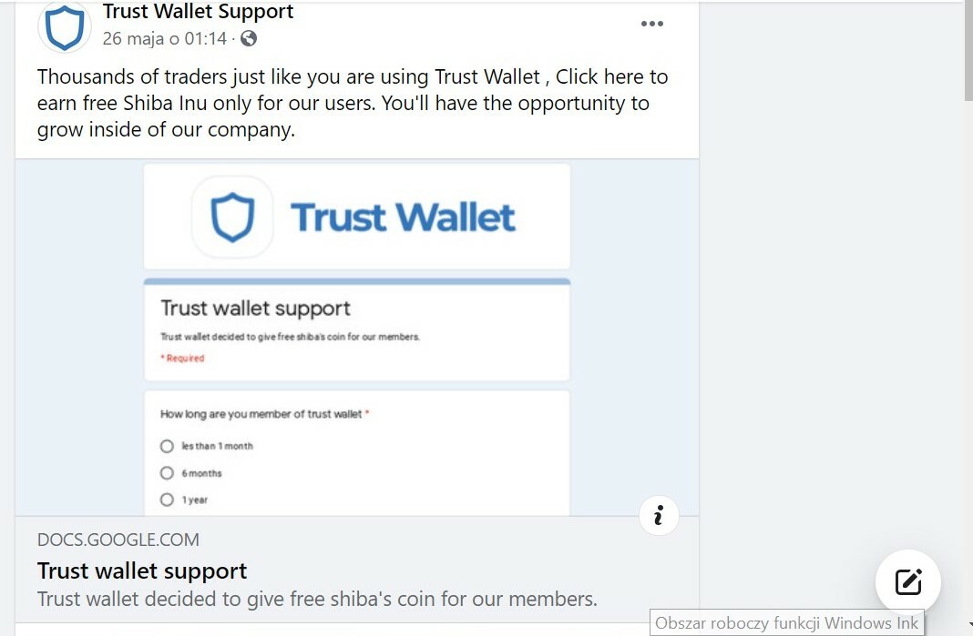 FAKE TRUST WALLET SCAM!!!