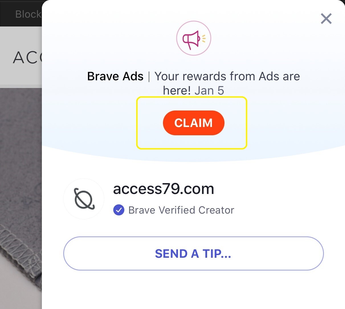 UPDATE: Brave Rewards Proof Of Payment (Jan 2020)