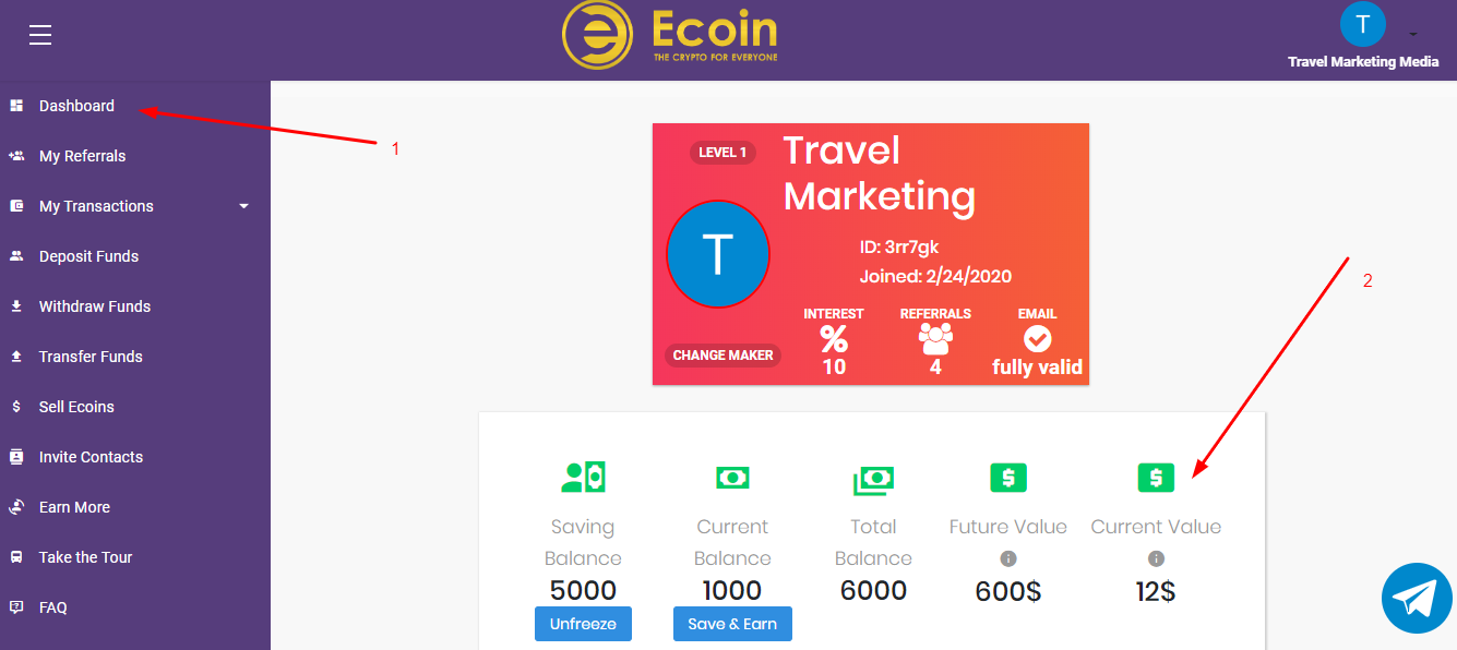 Ecoin Official - how to signup and start earning upto $1,500/mo