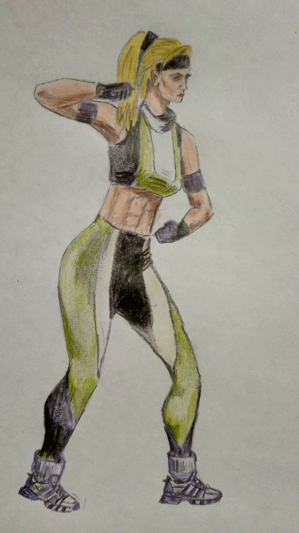 My artwork - Sonya Blade from Mortal Kombat