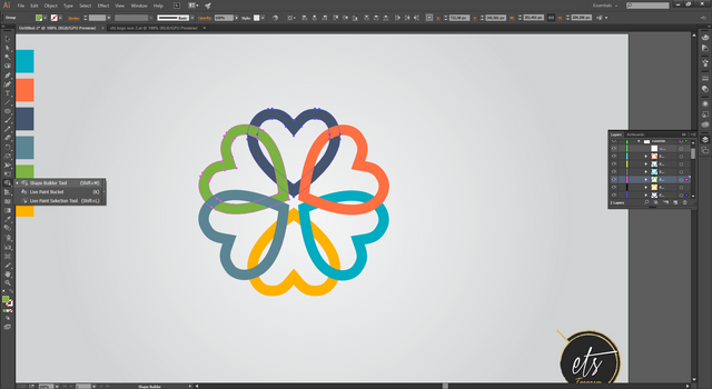 Shape Builder Tool ile Logo Yapma - Adobe Illustrator Dersleri