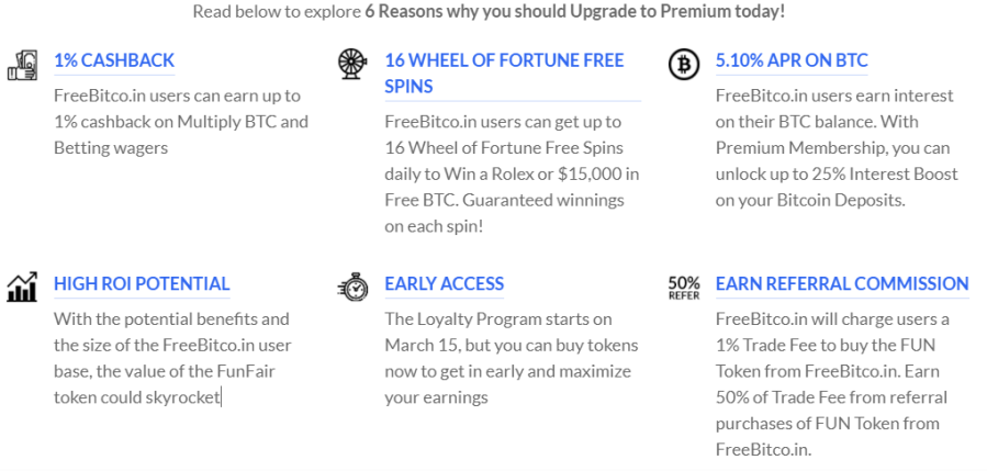 FUNFAIR Token For Premium Membership