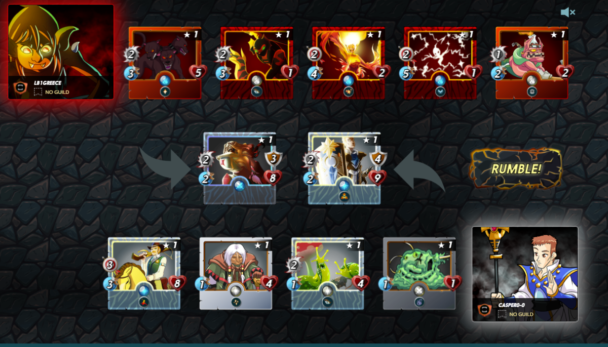 Splinterlands Weekly Challenge, Cave Slugs!