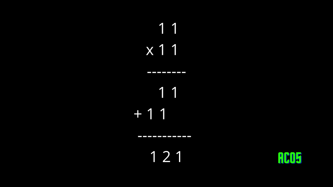 Vedic Maths :- multiplication with 11