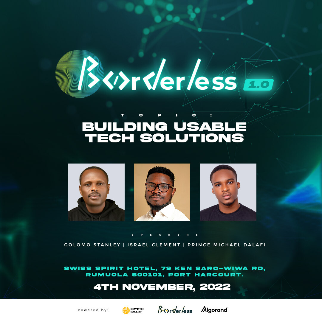 Borderless announce the maiden edition of its developers’ event