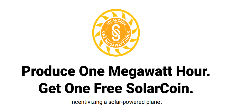 SolarCoin - Earn crypto by generating clean energy