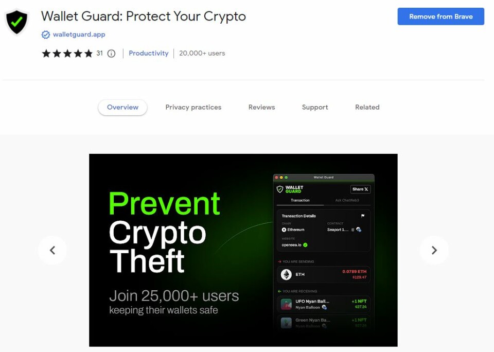 Wallet Guard Extension - How To Proactively Secure Your Crypto Wallet