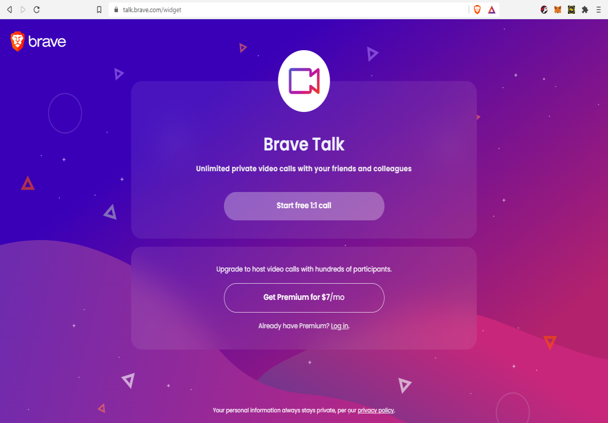 Brave Browser releases Brave Talk (Zoom/Webex) for free