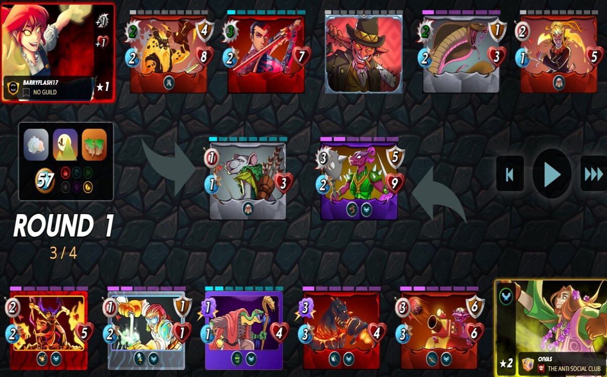 Splinterlands | Fog of War | | Reach Works | Realized Even Melee-Ambush ...