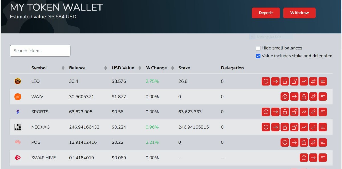 Cryptosocial Earnings, October 2022, and a List of My Hive Tokens