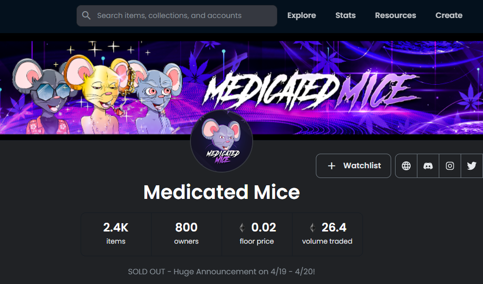 Introducing Medicated Mice NFTs – Dispensary Exposure for Investors