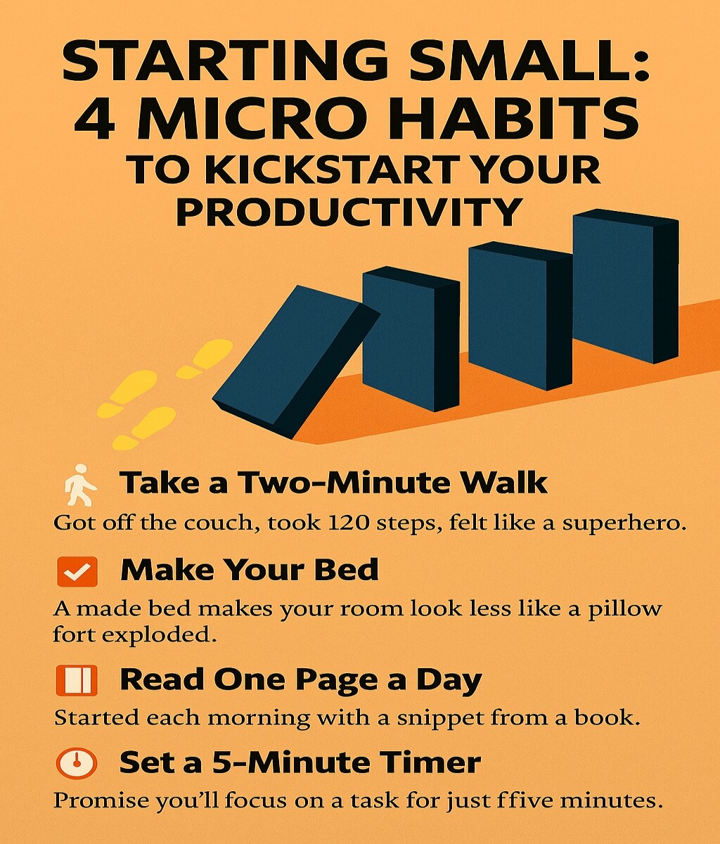 Starting Small: 4 Micro Habits to Kickstart Your Productivity