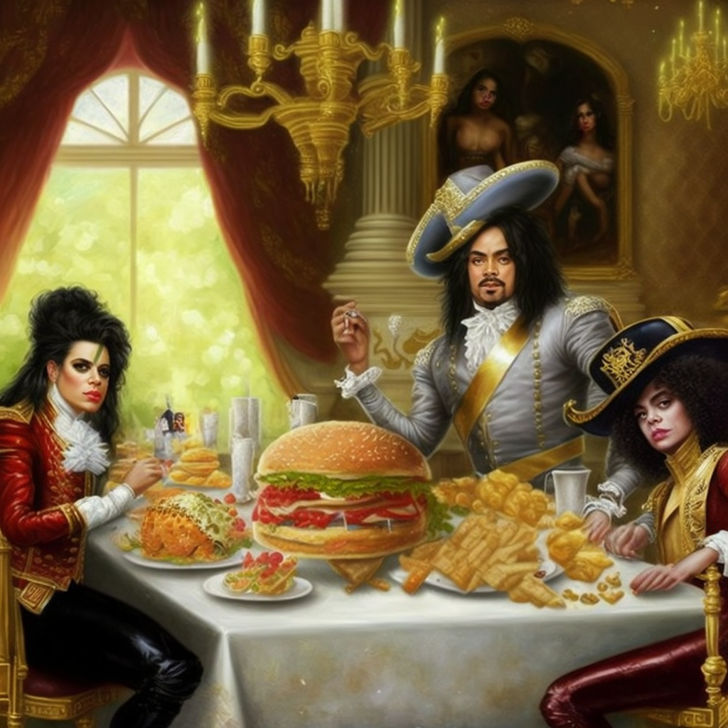 Great Kingdoms, Big Burgers #1 - #4 🍔 | First Experiment with Midjourney v4 | AI Art