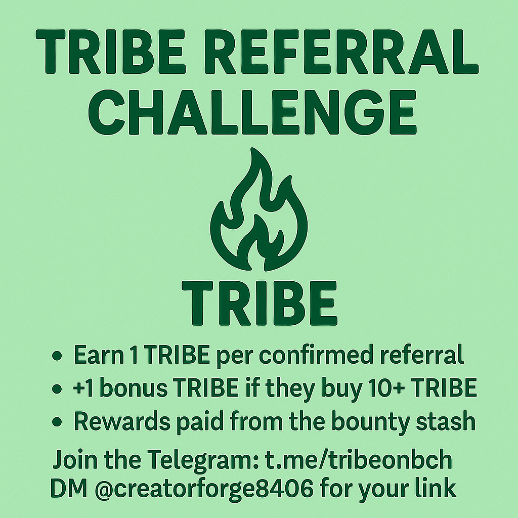 Why TRIBE Matters: Rewarding Builders in the BCH Ecosystem