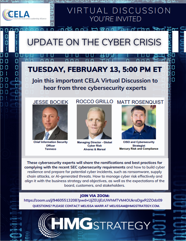 Cybersecurity Panel at CLEA