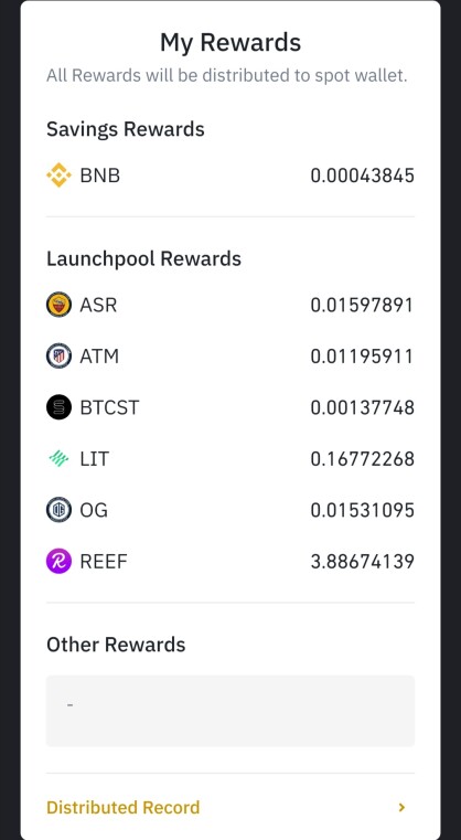 Passive income with BNB Vault in Binance