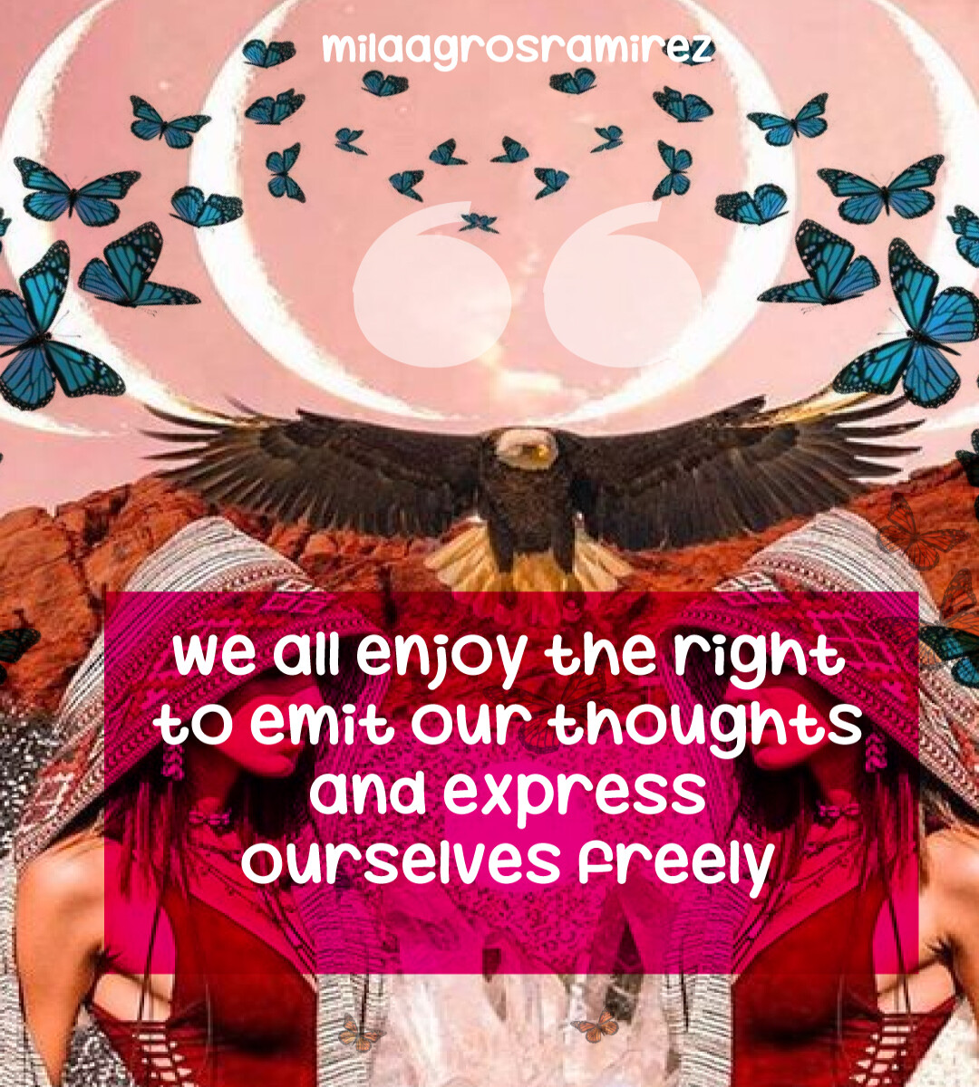 We all enjoy the right to express our thoughts and express ourselves freely