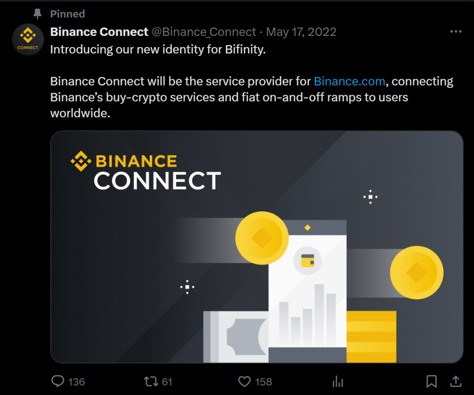Binance relaunches Binance connect