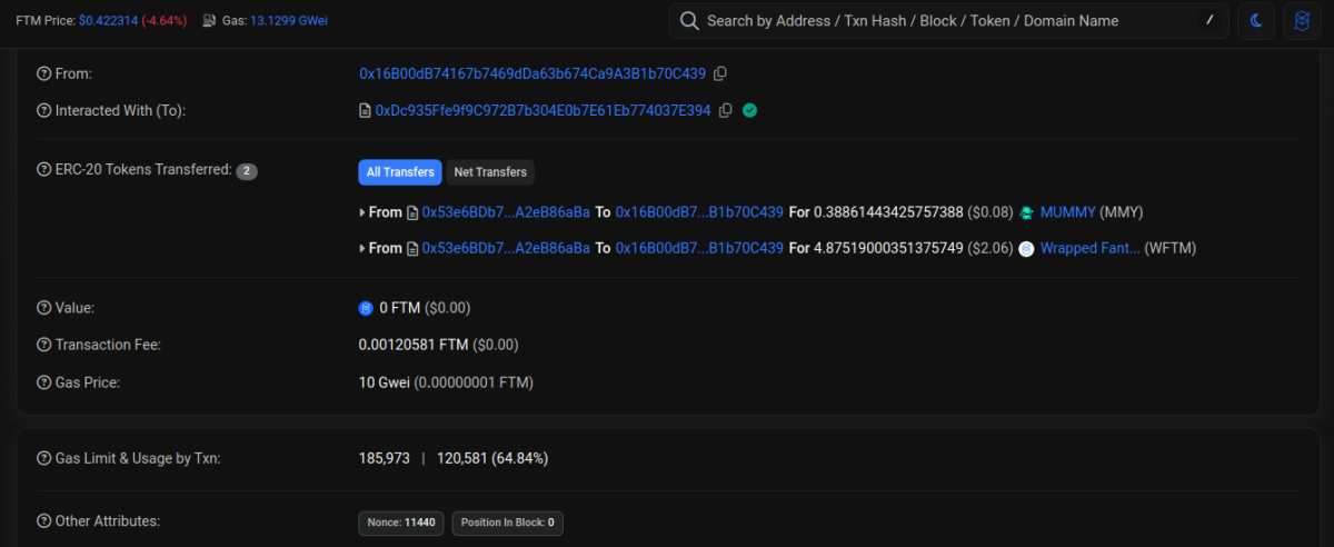 First hand experience from adding 1000 Fantom to a Concentrated Liquidity farm on Fantom