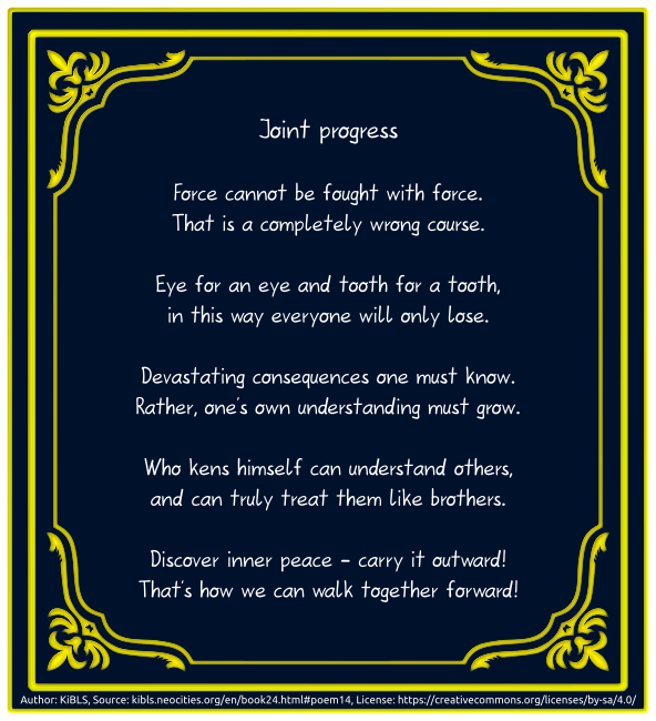 KiBLS Poetry - Joint progress