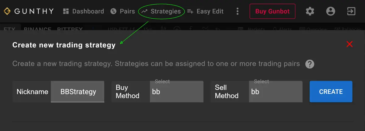 Gunbot Bollinger Bands Strategy Settings Ultimate Guide