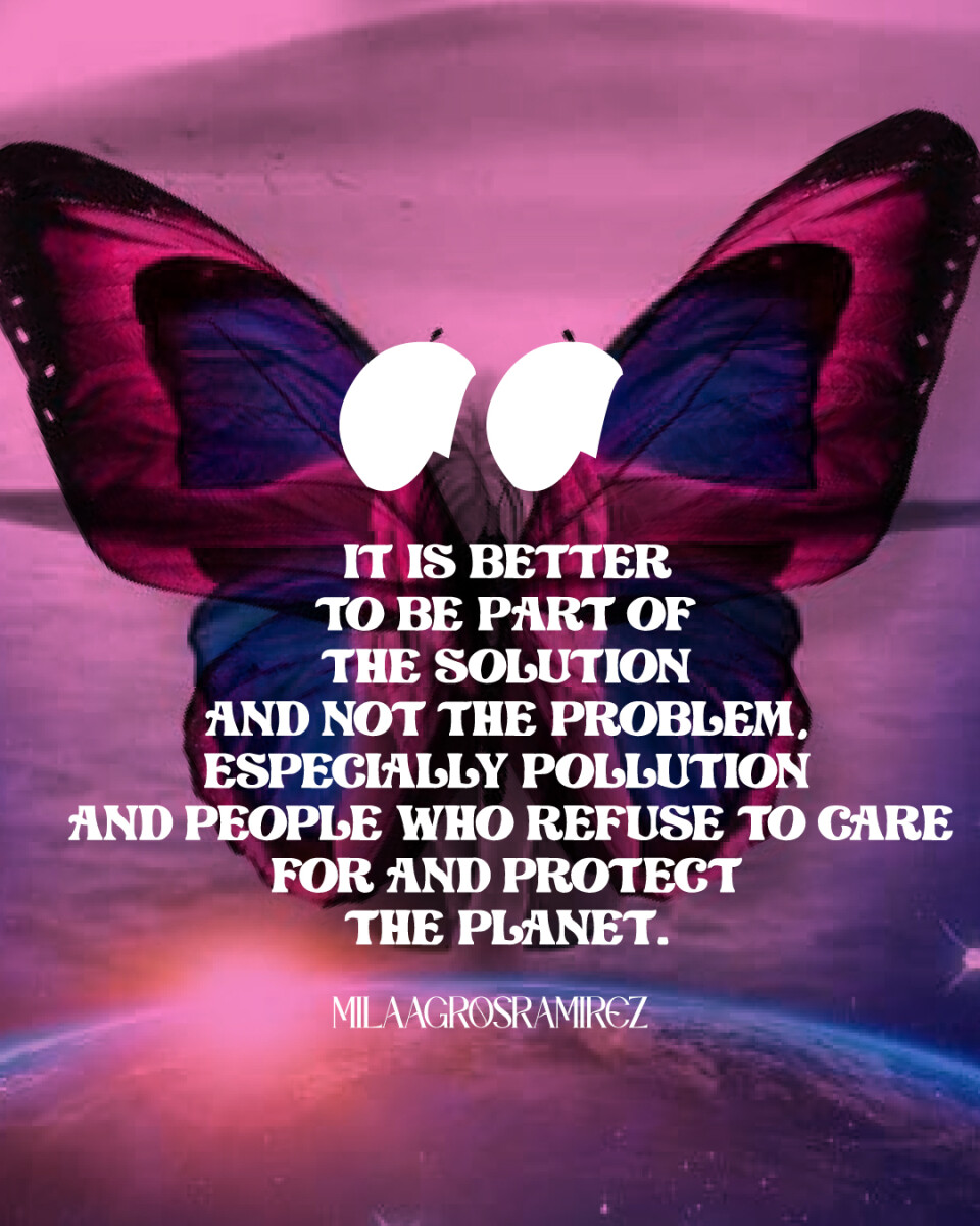 Nature can live without us but we cannot survive without it