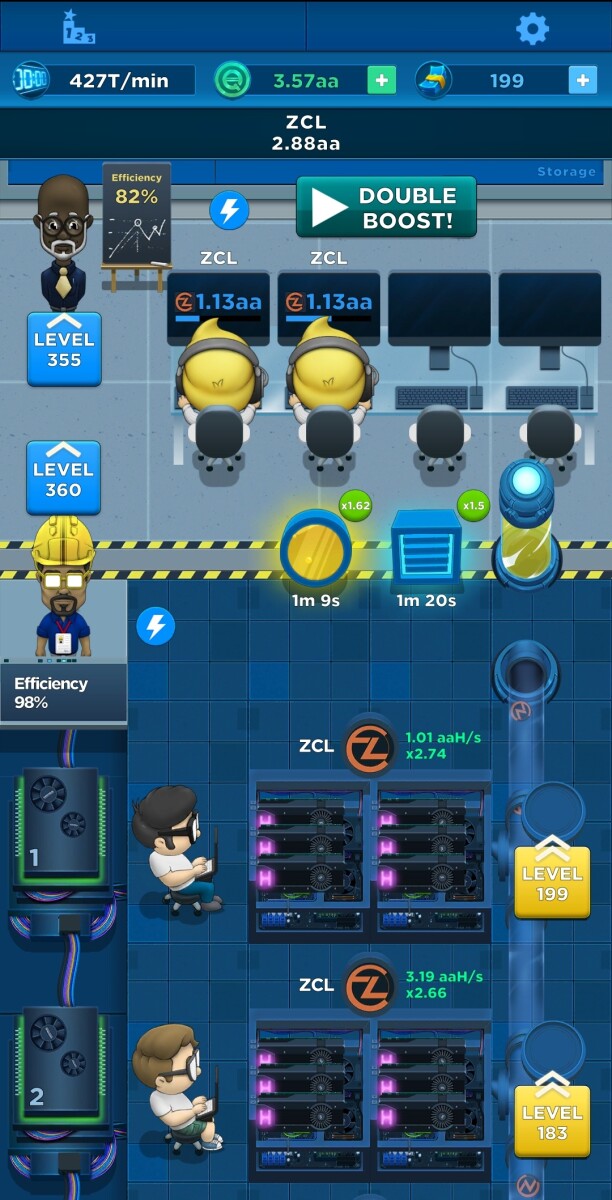 Passive income - CryptoMiner Idle