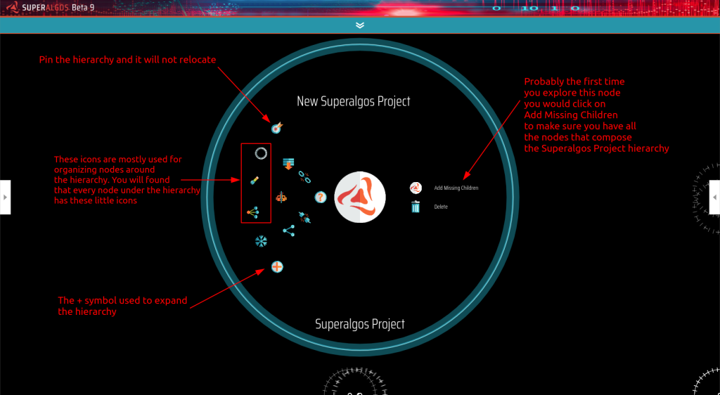 Superalgos // Quick handy screenshots to present you SA interface