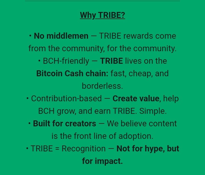 Introducing TRIBE: A Community-Driven Token Rewarding Original BCH Content