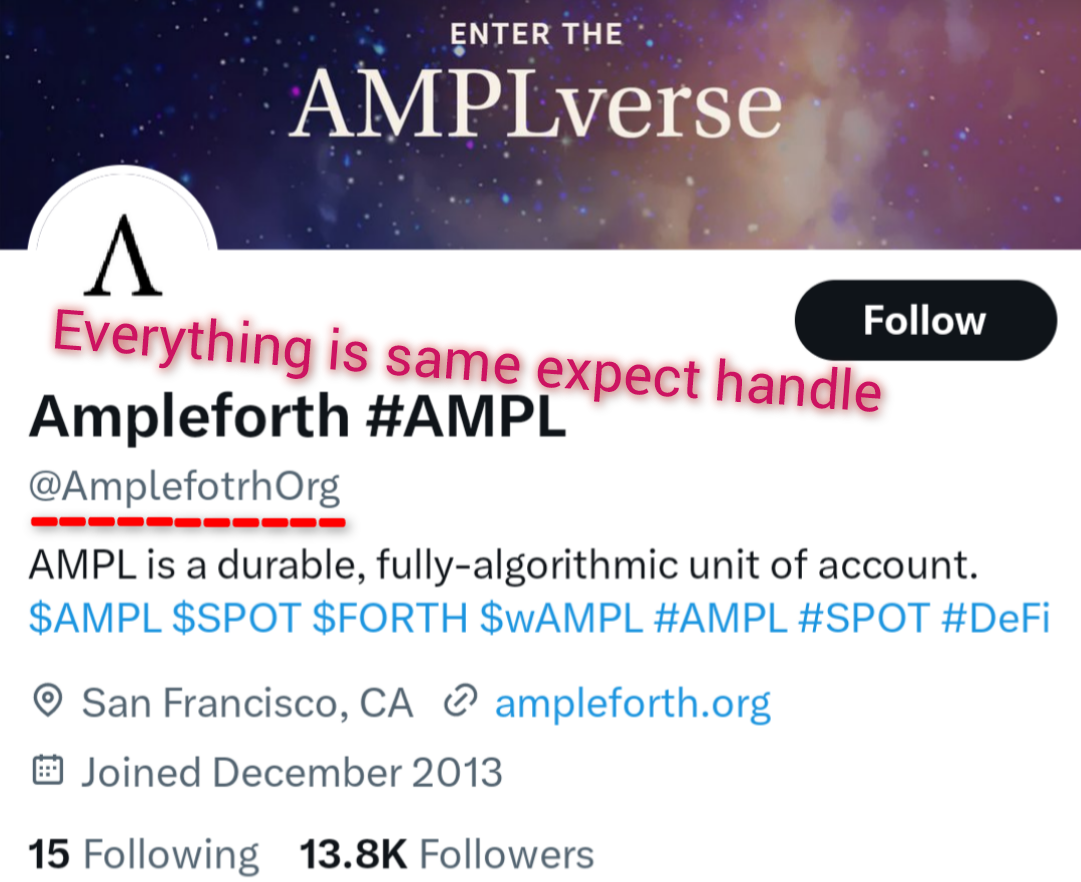 Ampleforth Basic Staking issue