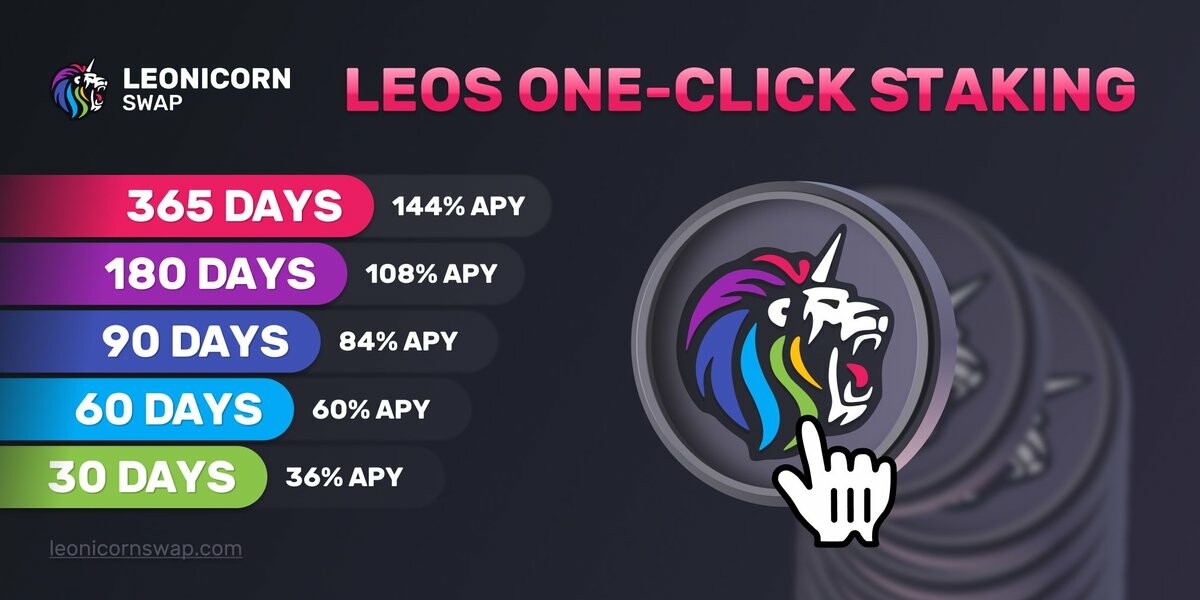 Leonicorn Swap - latest news, upcoming staking and LEON token launch.