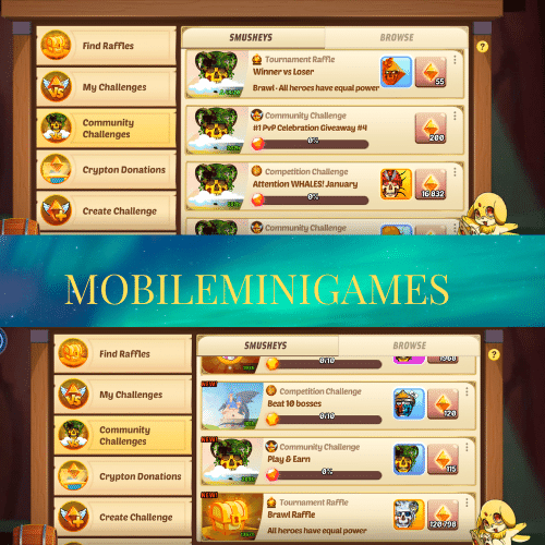 THE BEST MOBILEMINIGAME EVERY PLAY TO EARN PLAYER NEED TO PLAY