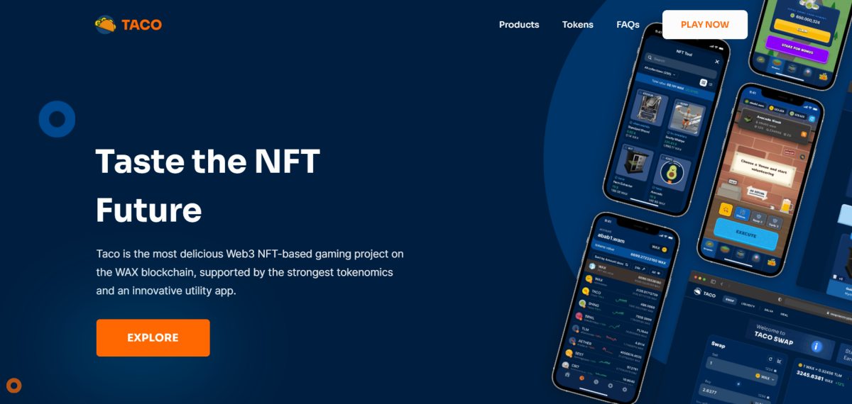 Earn WAX using TACO Swap