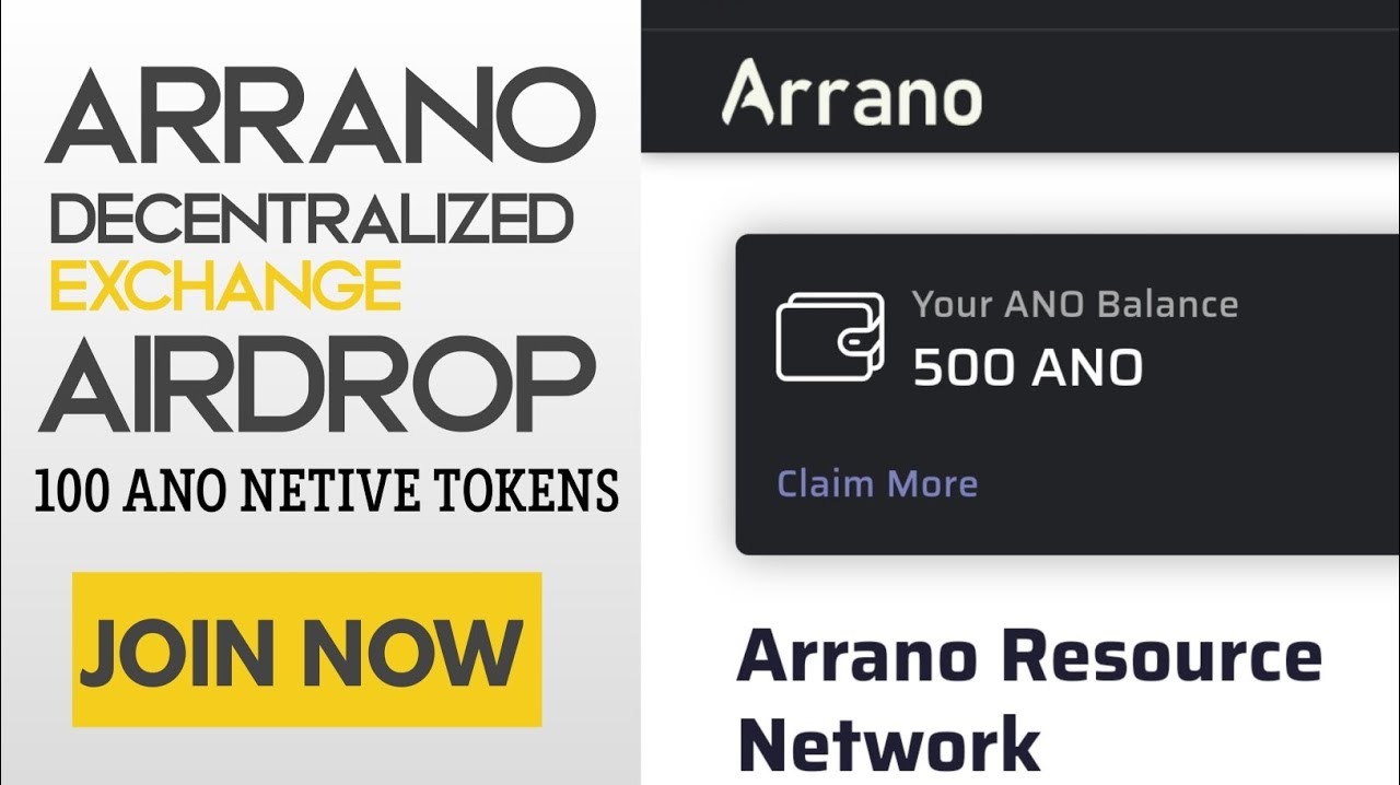 Earn 100 ANO Worth 300$ Arrano Network Airdrop