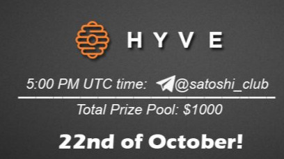 HYVE x Satoshi Club AMA Recap from 22nd of October