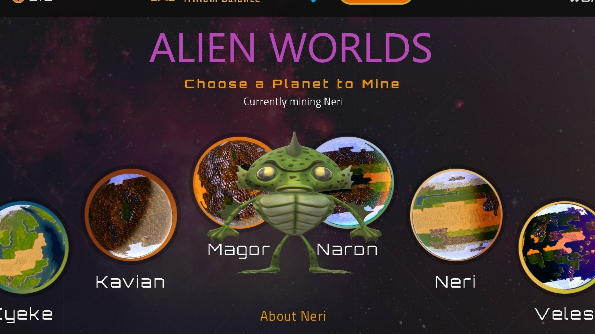 ALIEN WORLDS TIPS