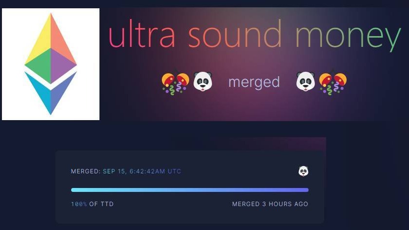 Ethereum successfully completes the Merge and is now a POS Chain!!
