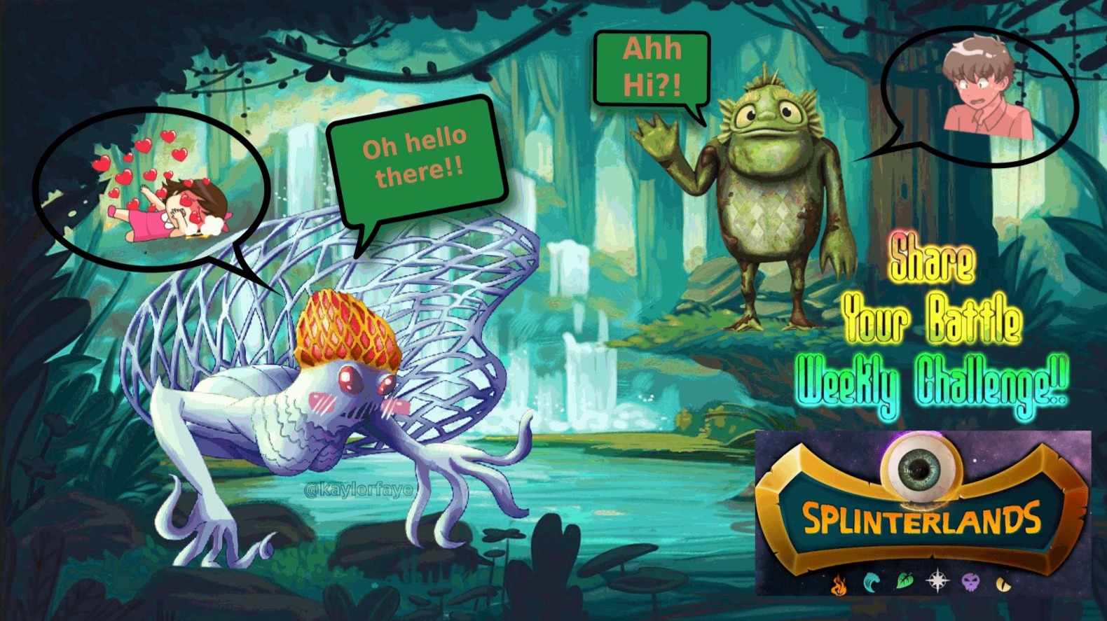 SPLINTERLANDS: SHARE YOUR BATTLE WEEKLY CHALLENGE! (ft. MYCELIC SLIPSPAWN)