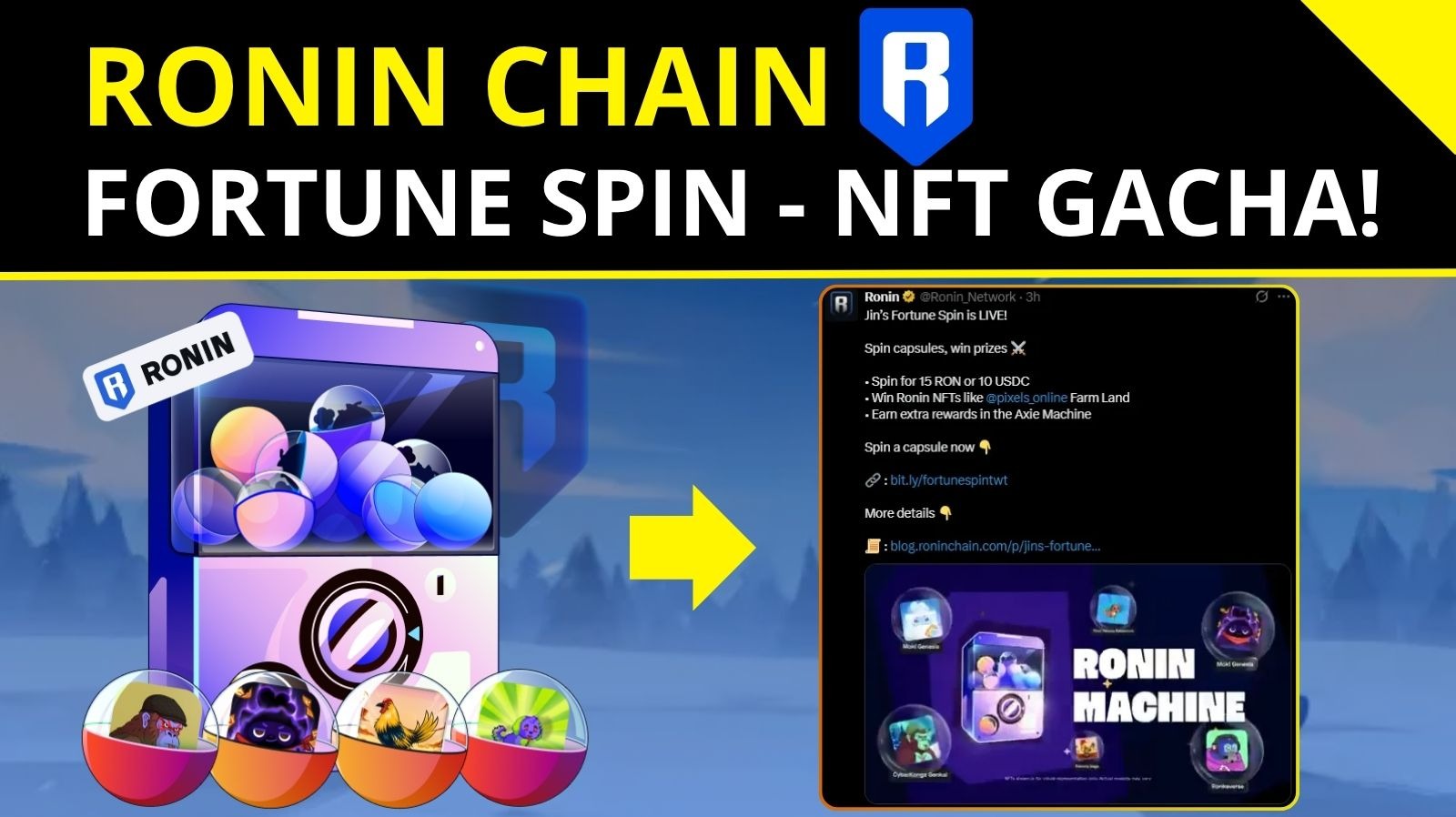 Ronin Chain 🔵| Jin’s Fortune Spin has Arrived at Ronin Market! The New ...