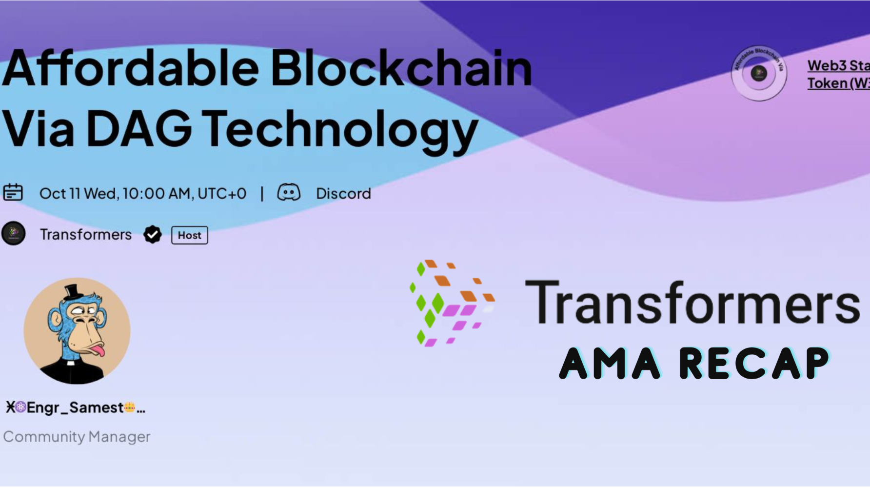 AMA RECAP: Affordable Blockchain Via DAG Technology