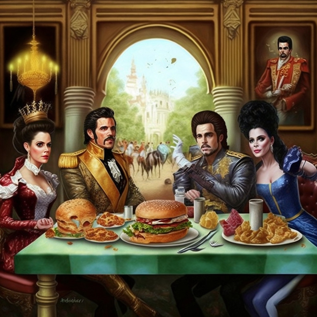 Great Kingdoms, Big Burgers #1 - #4 🍔 | First Experiment with Midjourney v4 | AI Art